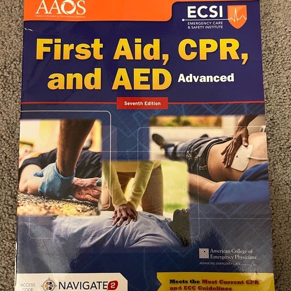 Other | First Aid Cpr And Aed Advanced Text Book | Poshmark